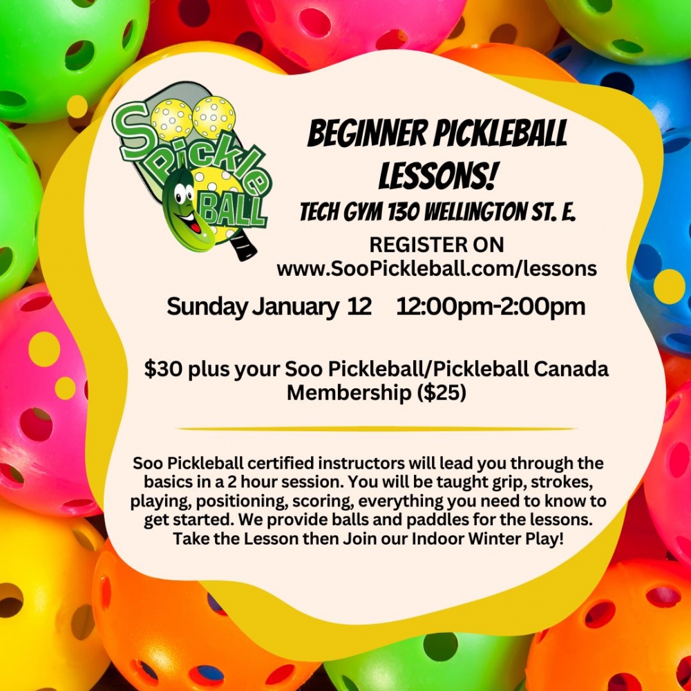 Soo Pickleball Beginner Lessons Jan2025