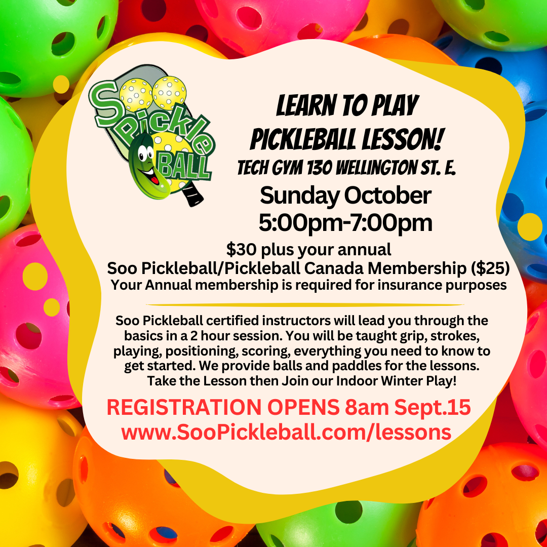 Soo Pickleball Beginner Lessons Oct2025
